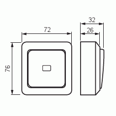 Tryckknapp, trapp | ABB Oy, Wiring accessories